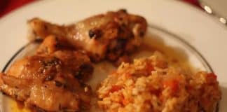 Riz avec cuisse de poulet au cookeo - recette cookeo facile.